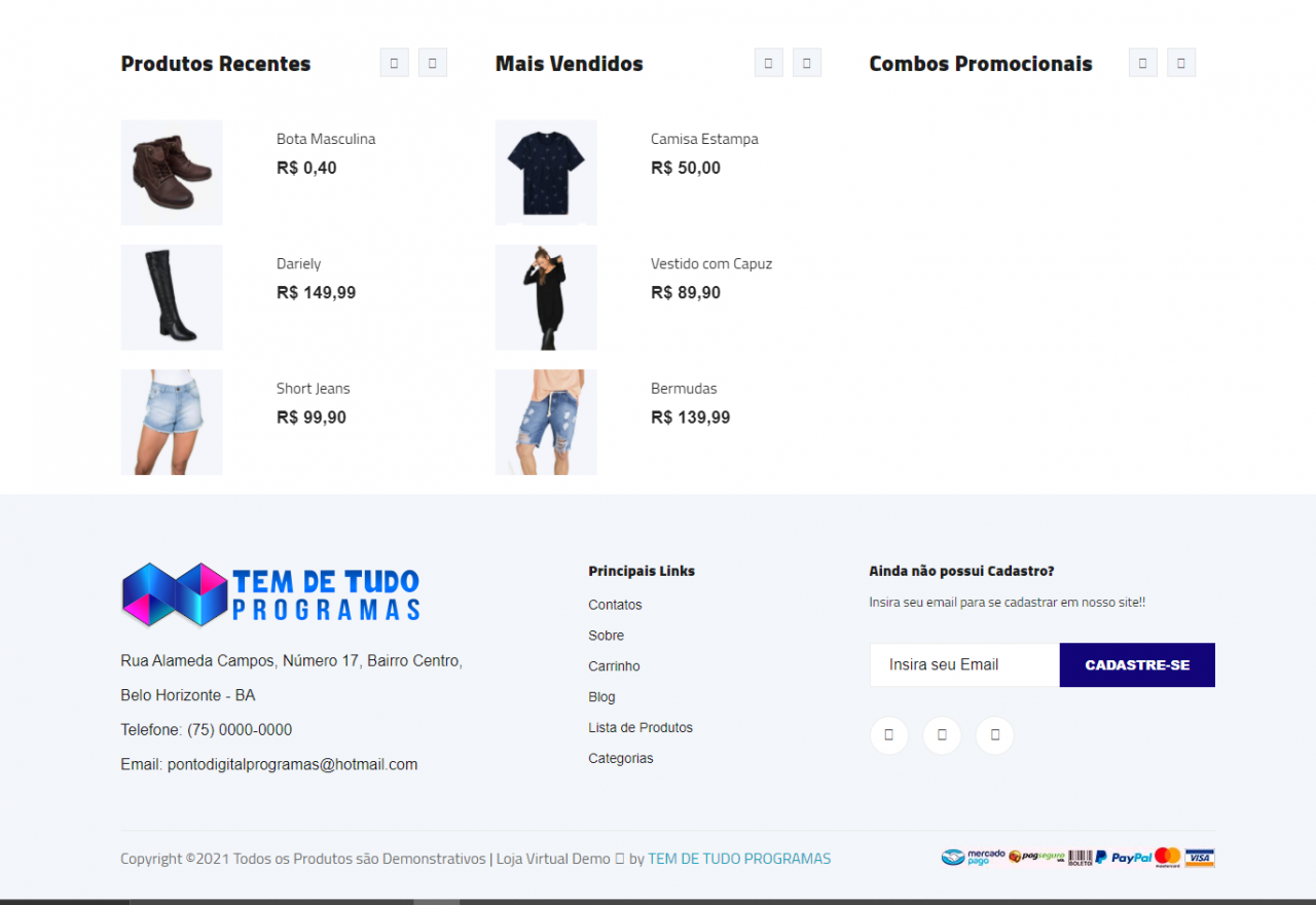 Loja Virtual Multi Produtos - Script Php