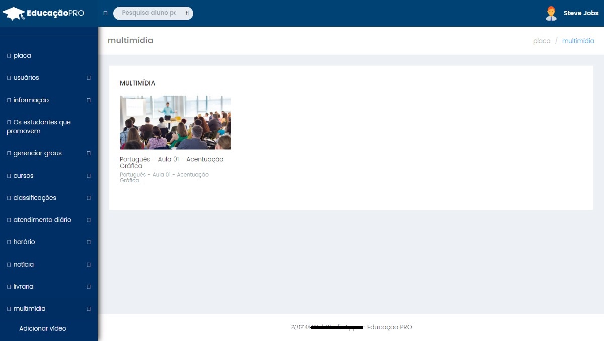 Script Php Sistema De Gestão Escolar, Curso, Faculdade 2017