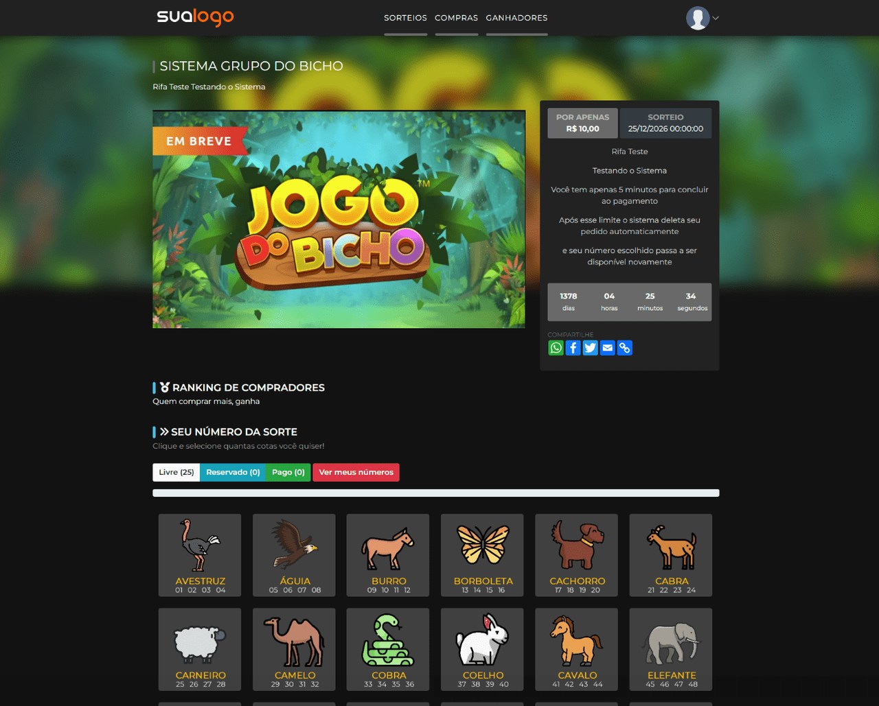 Script de Rifas com Fazendinha Pix dinâmico QR Code e Baixa Automática