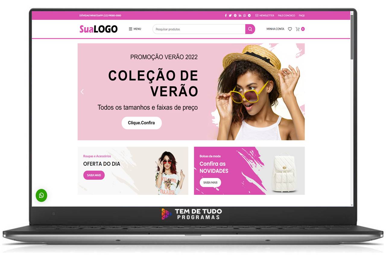Loja Virtual Para Produtos Femininos