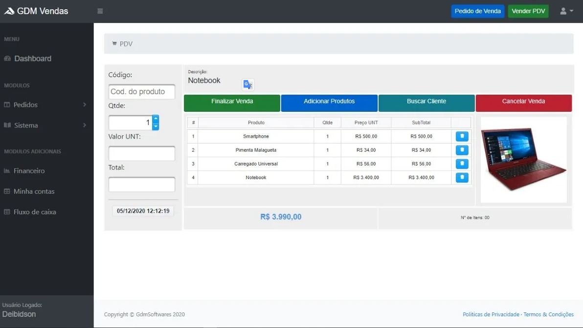 Código Fonte Sistema Pedidos Vendas Pdv Web Java Netbeans 11